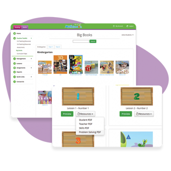 Features | Mathseeds | Teacher and Student Features